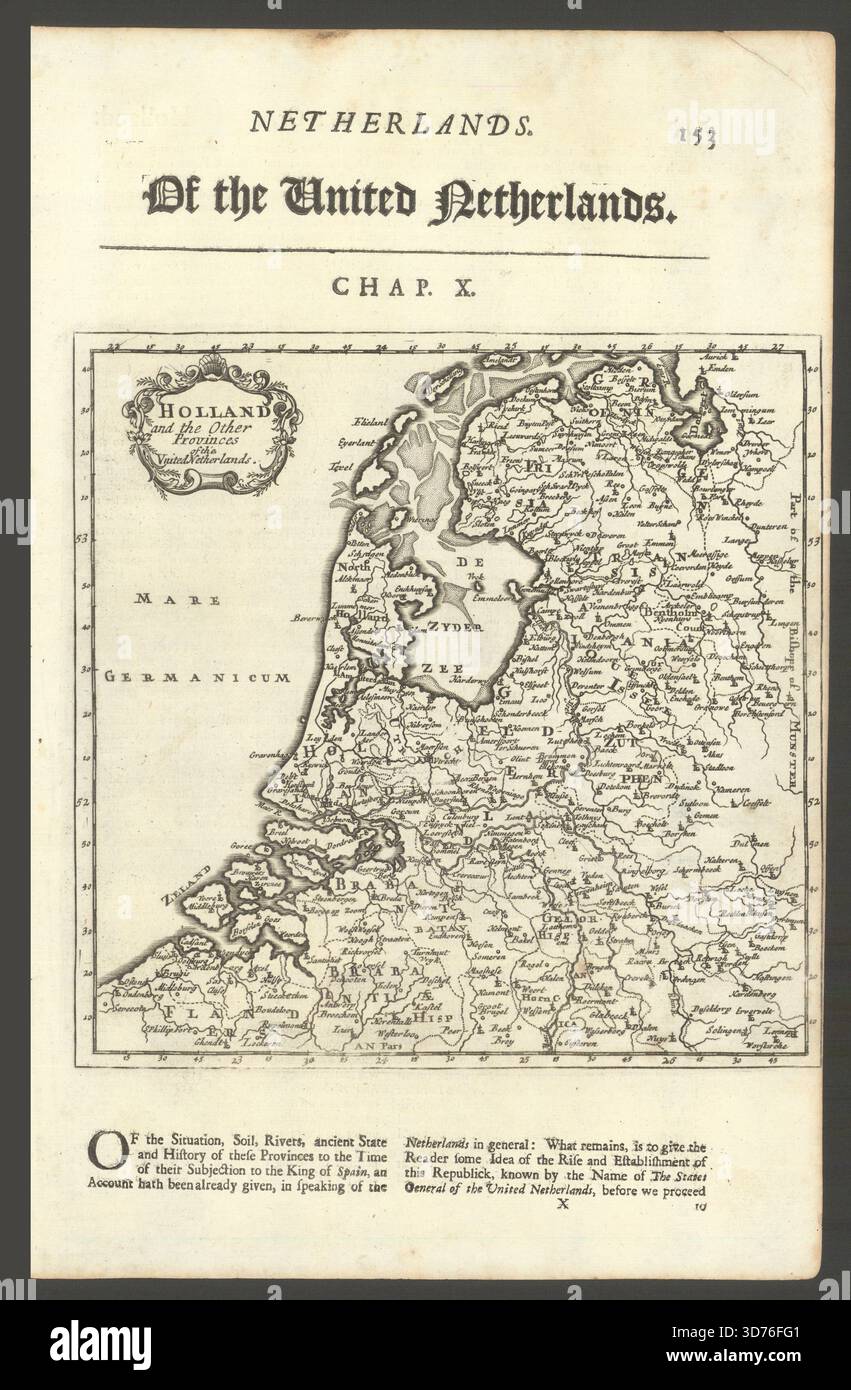 Holland & the other provinces of the United Netherlands by Herman Moll ...