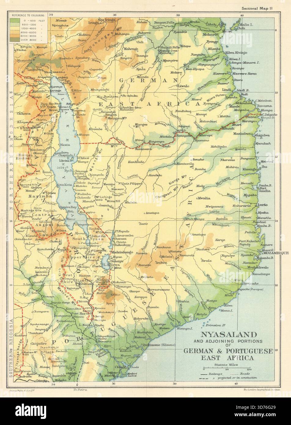 Nyasaland 1914 hi-res stock photography and images - Alamy