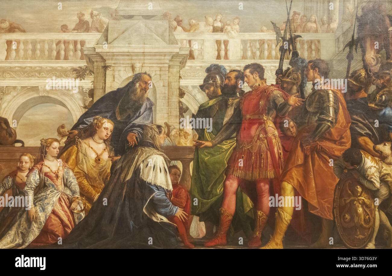 Painting titled "The Family of Darius before Alexander" by Paolo ...