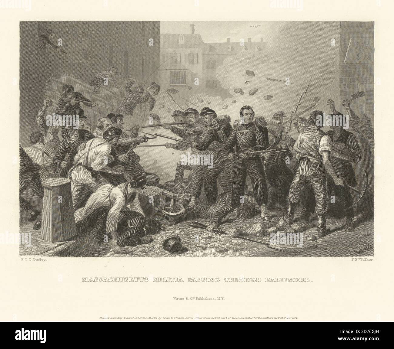 The baltimore riot of 1861 hi-res stock photography and images - Alamy