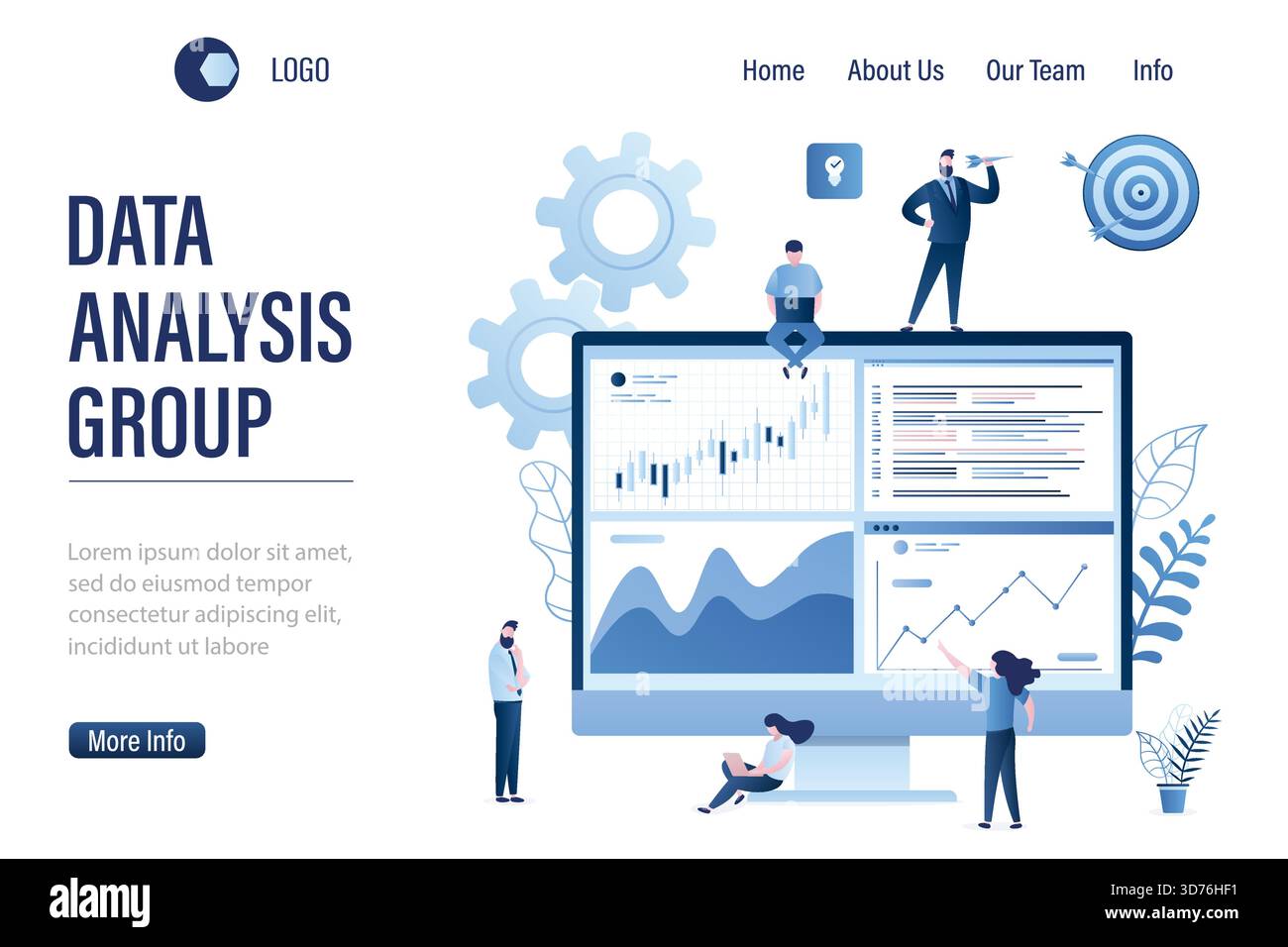 Team business analysts group Stock Vector Images - Alamy