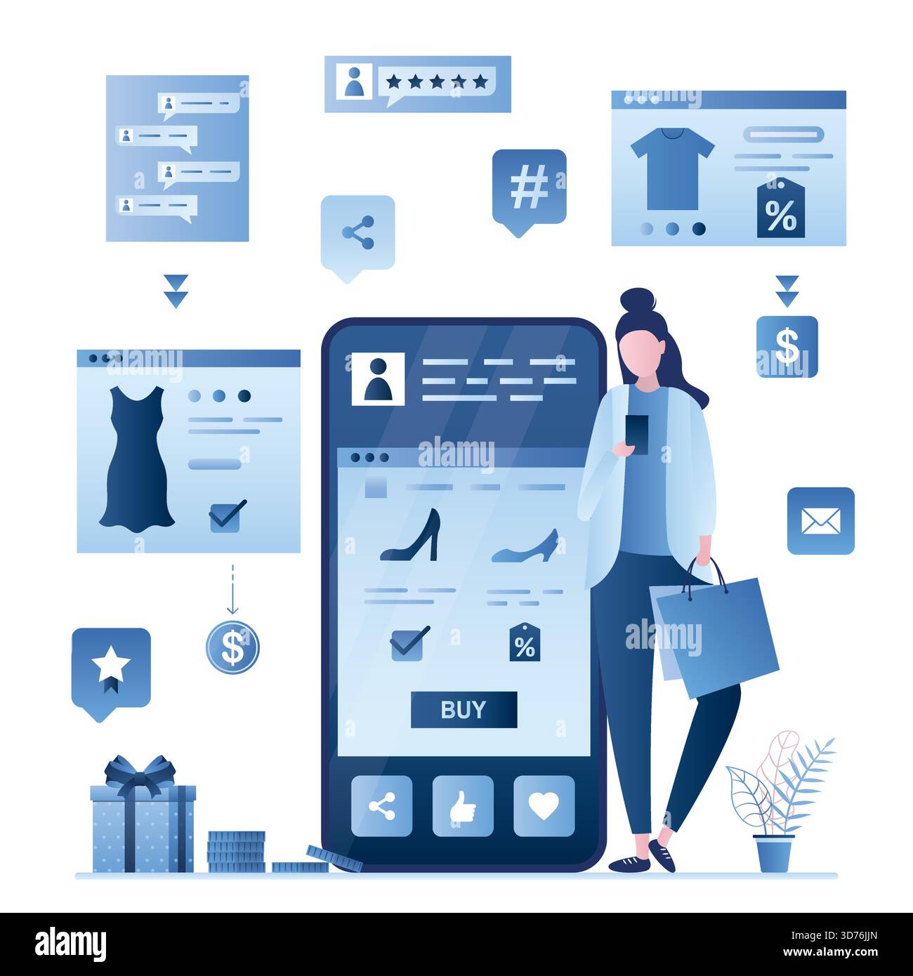 Woman application beauty Stock Vector Images - Alamy