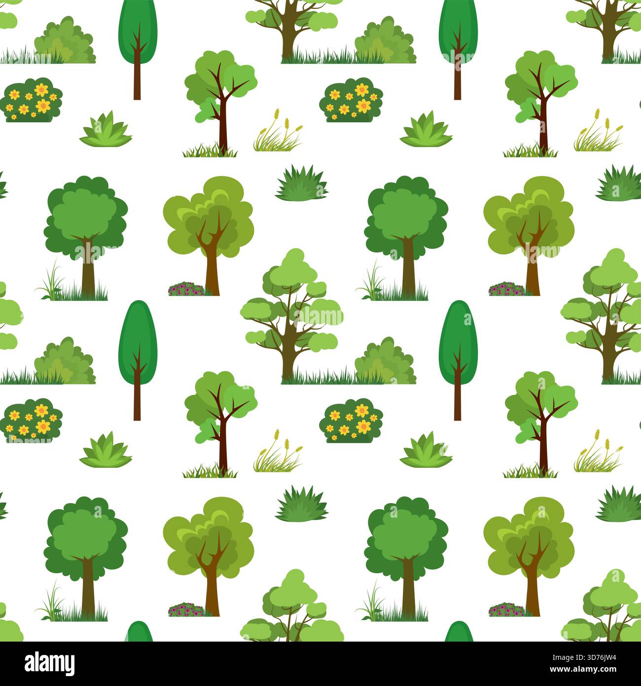 Various green plants on Stock Vector Images - Alamy