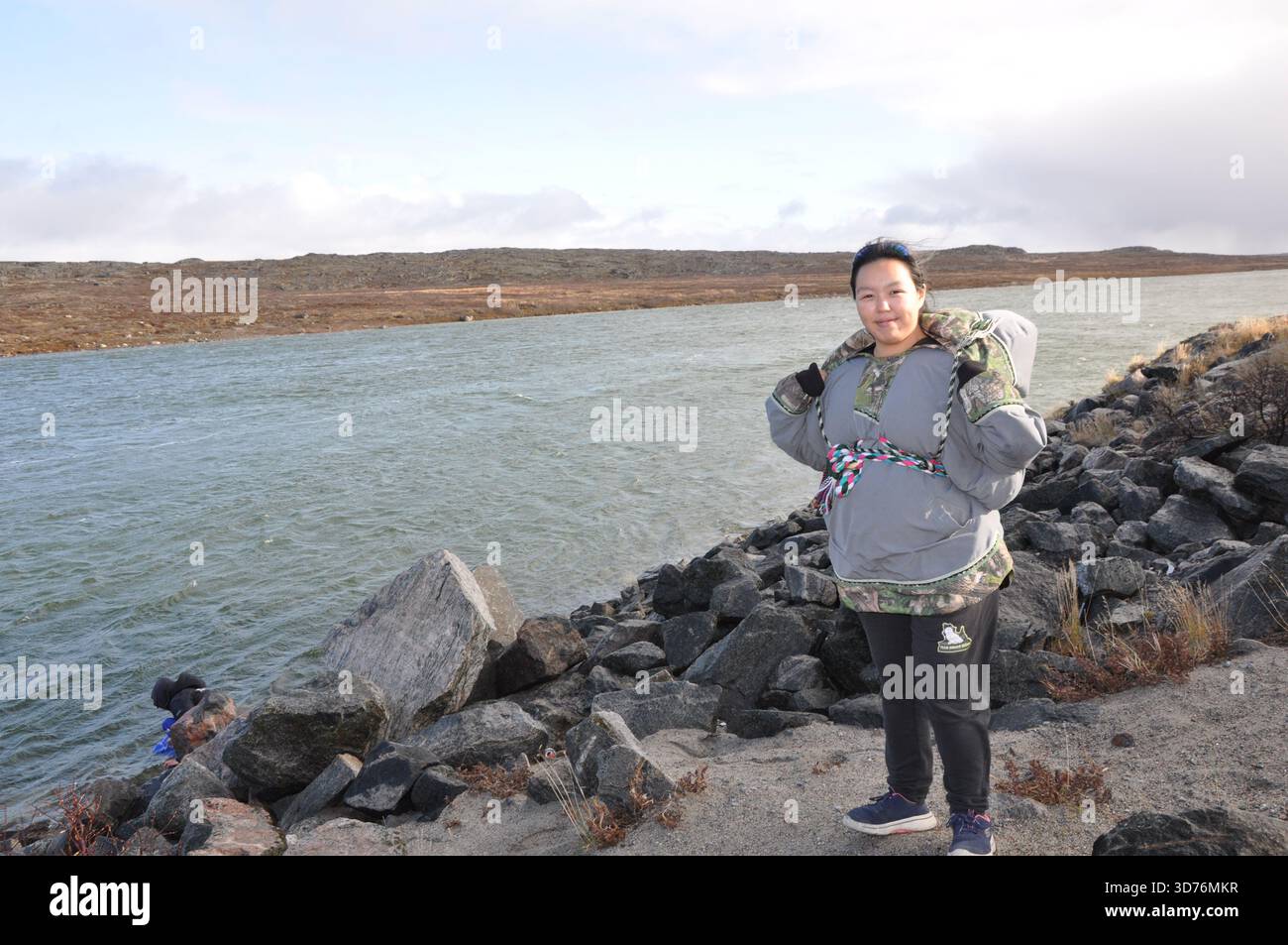 Siasi Padlayat, who is pregnant in the photo, is wearing an amauti, a ...