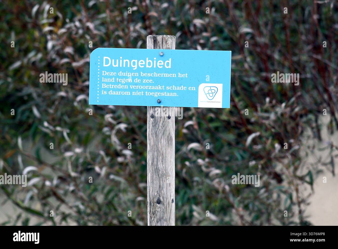 23.11.2025 xsvx, Wirtschaft, Hinweisschild Dünengebiet Duingebied am ...