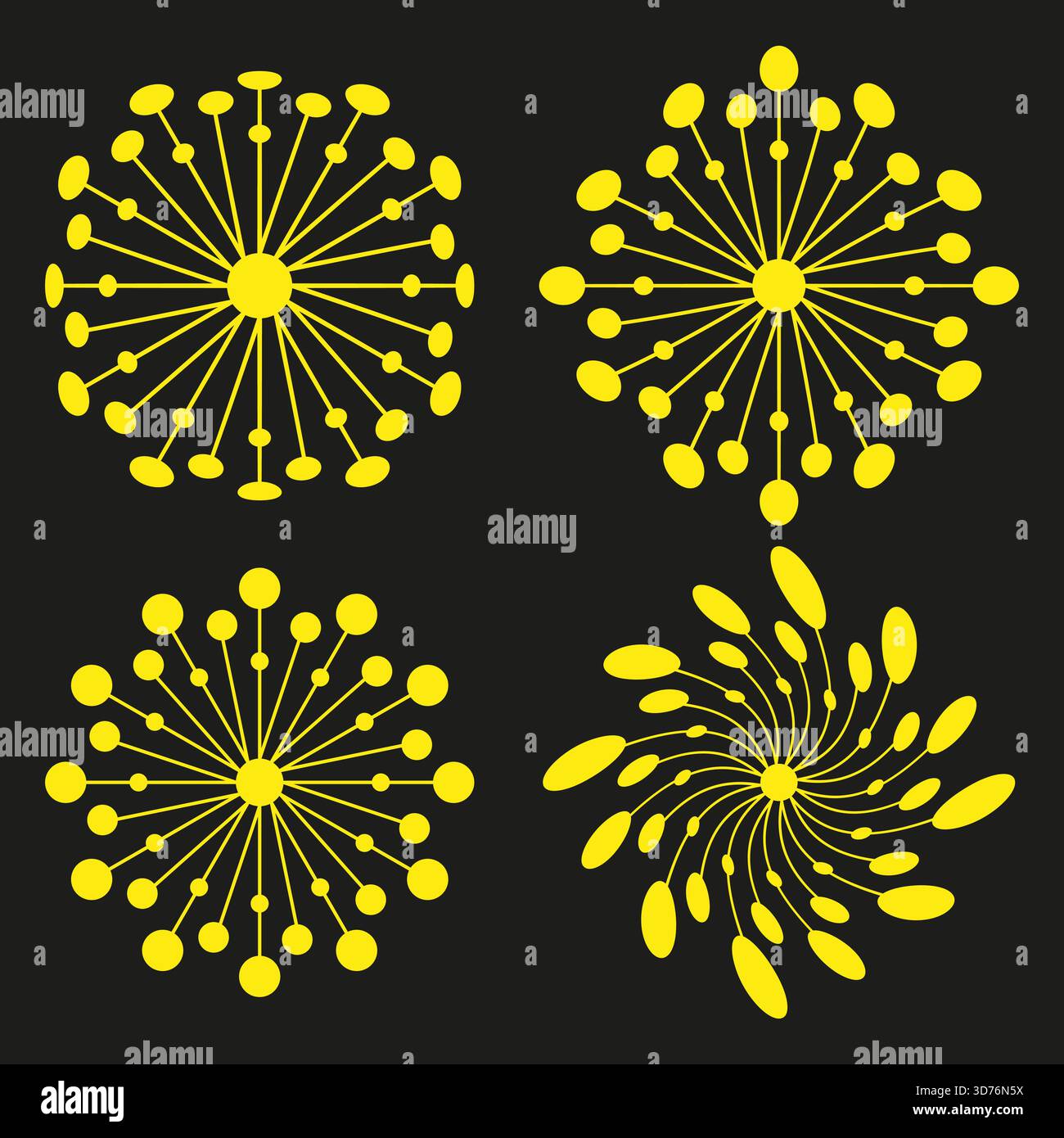 Seed explosion not dandelion Stock Vector Images - Alamy