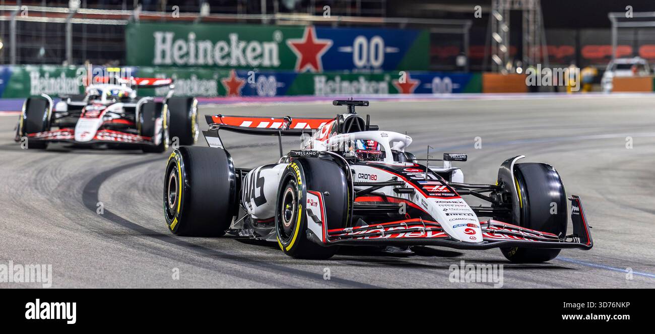 November 22 2025 Las Vegas NV, U.S.A. Haas F1 Team driver Esteban Ocon ...