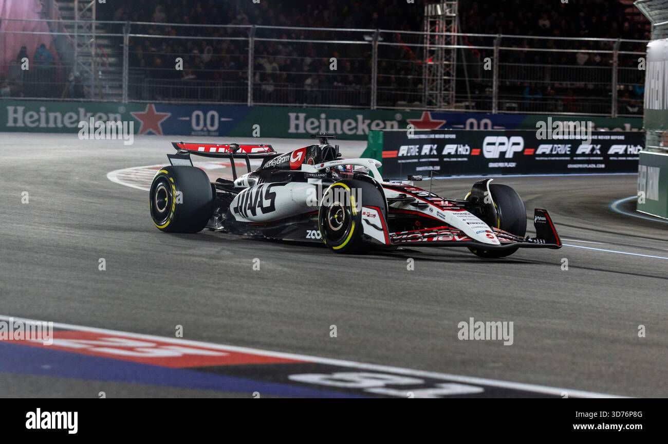 November 22 2025 Las Vegas NV, U.S.A. Haas F1 Team driver Esteban Ocon ...