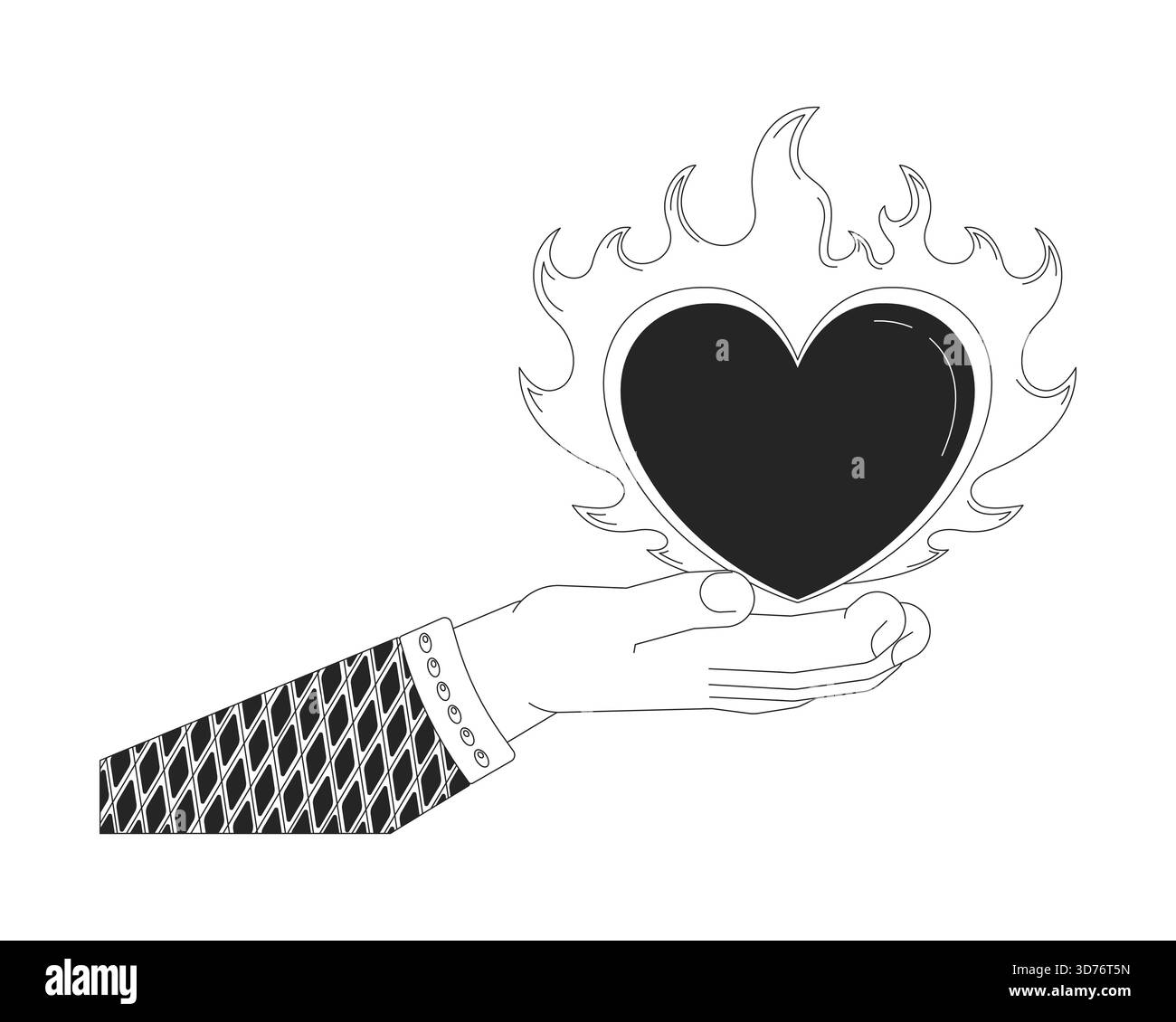 Hand gesture stylized line Stock Vector Images - Alamy