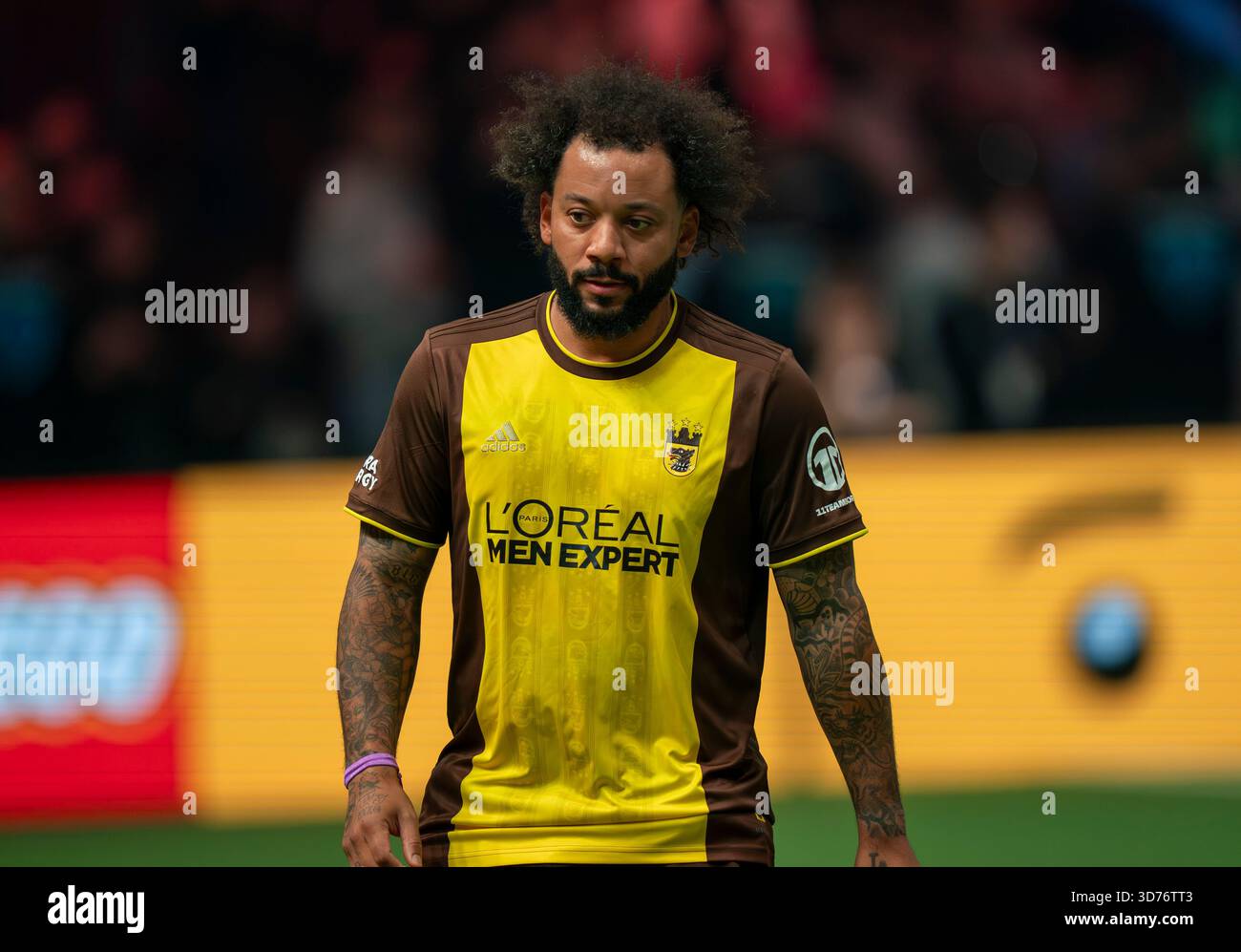 Marcelo (former footballer of Real Madrid) with Loreal (L OREAL ...