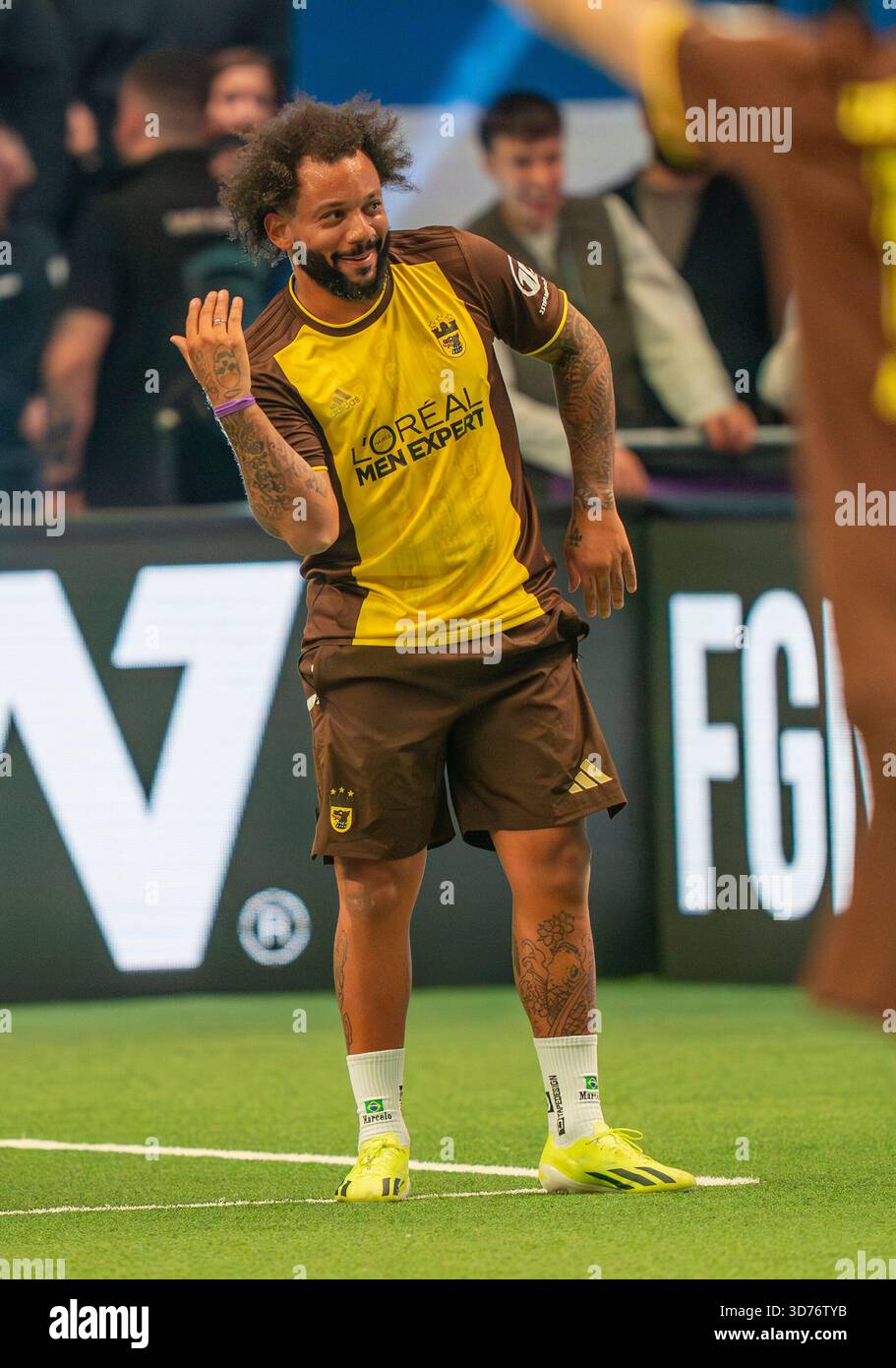 Marcelo (former footballer of Real Madrid) with Loreal (L OREAL ...