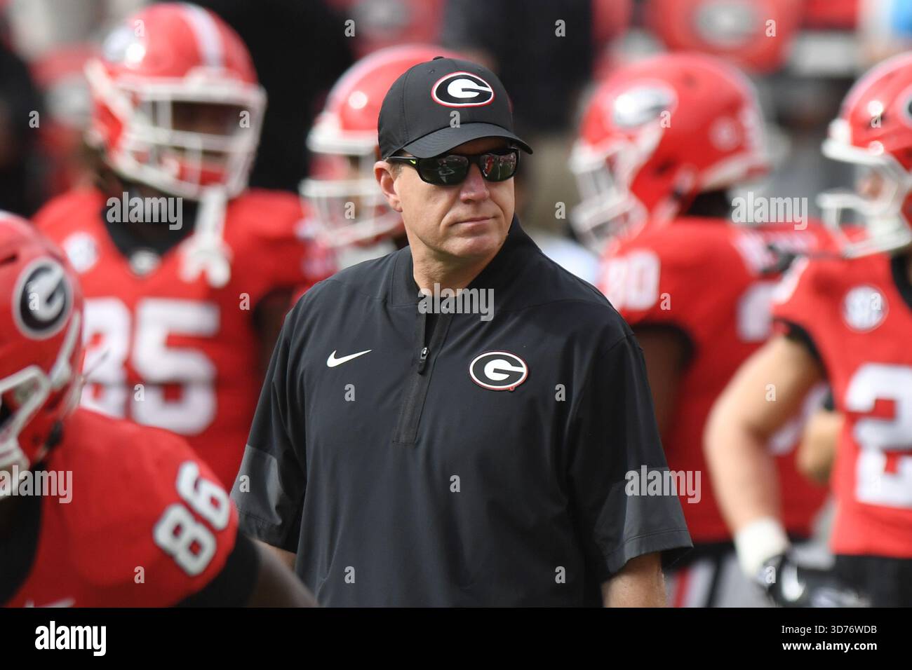 ATHENS, GA - NOVEMBER 22: Wide receivers coach James Coley of the ...