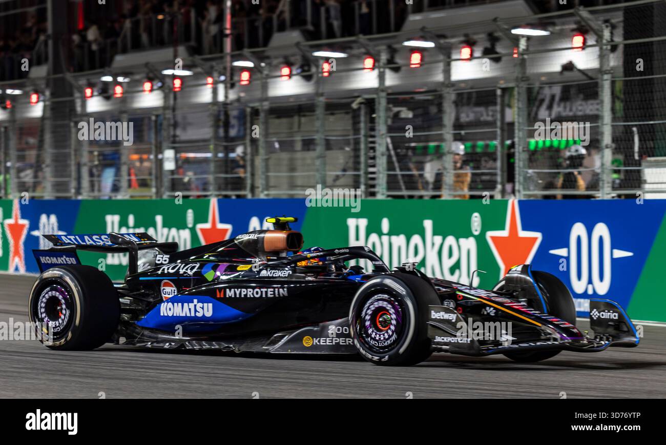 November 22 2025 Las Vegas NV, U.S.A. Williams driver Carlos Sainz (55 ...