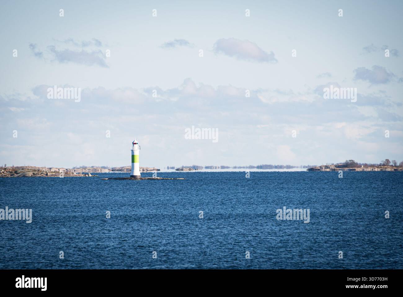 Lighthouse in the Outer archipelago Stock Photo - Alamy