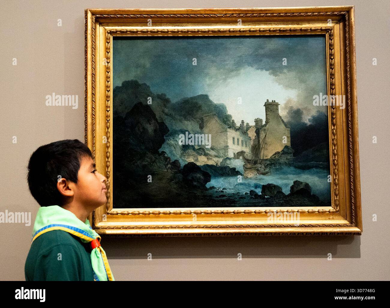 A scout looks at 'The Rising Squall, Hot Wells, from St Vincent's Rock ...