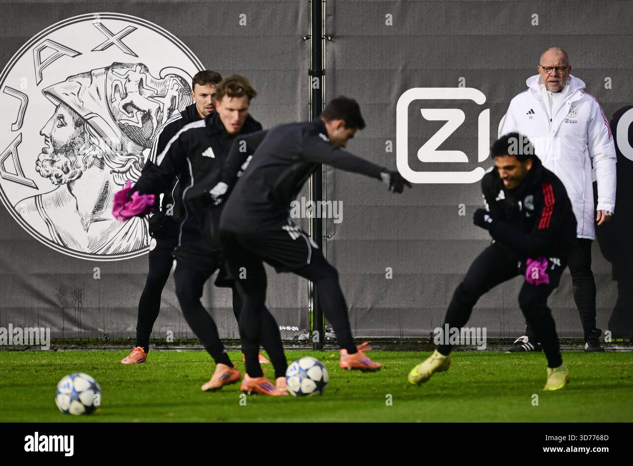 AMSTERDAM - Ajax coach Fred Grim during a training session at the ...