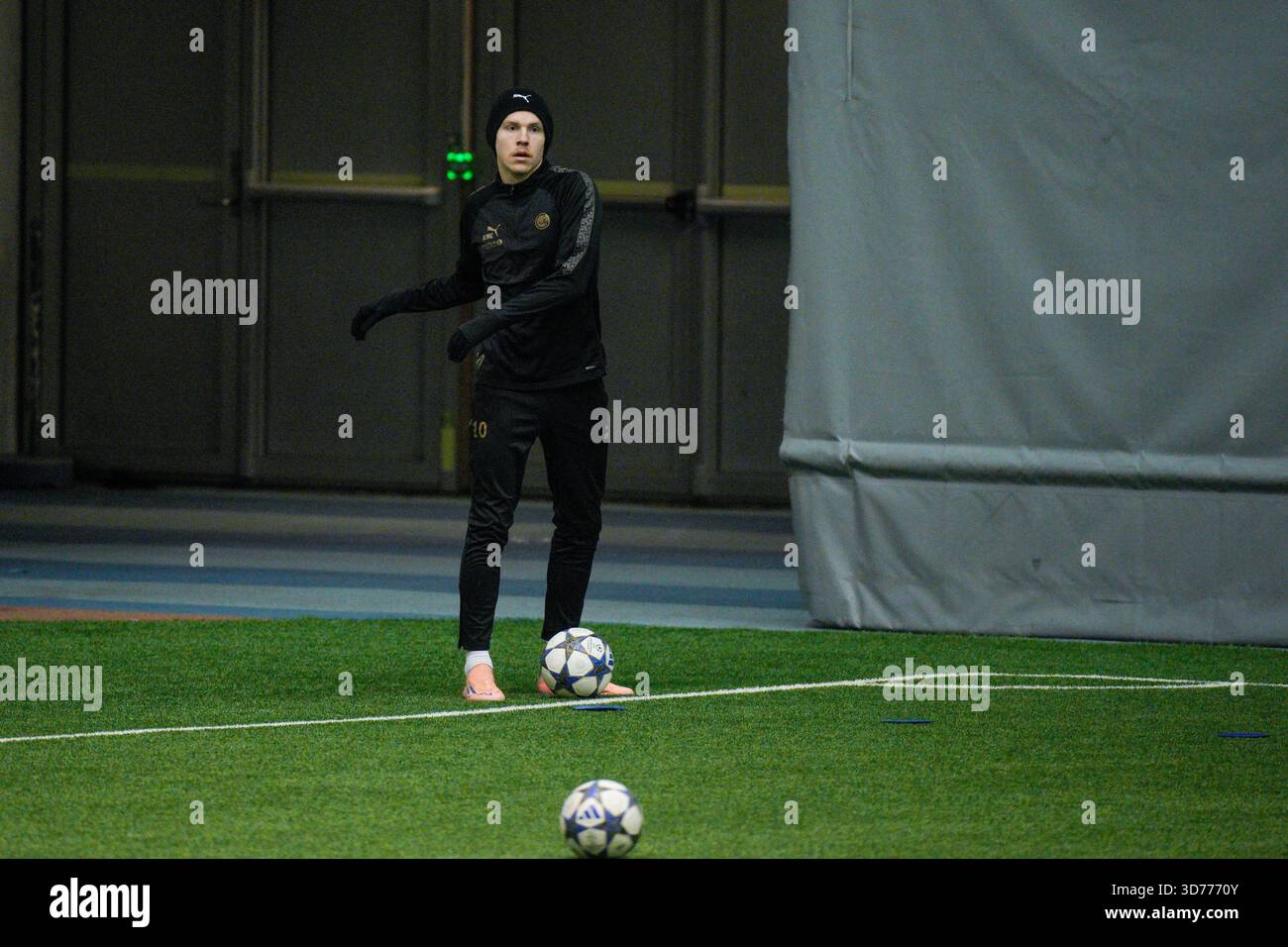 Bodø 20251124. Jens Petter Hauge at the indoor training of Bodø/Glimt ...