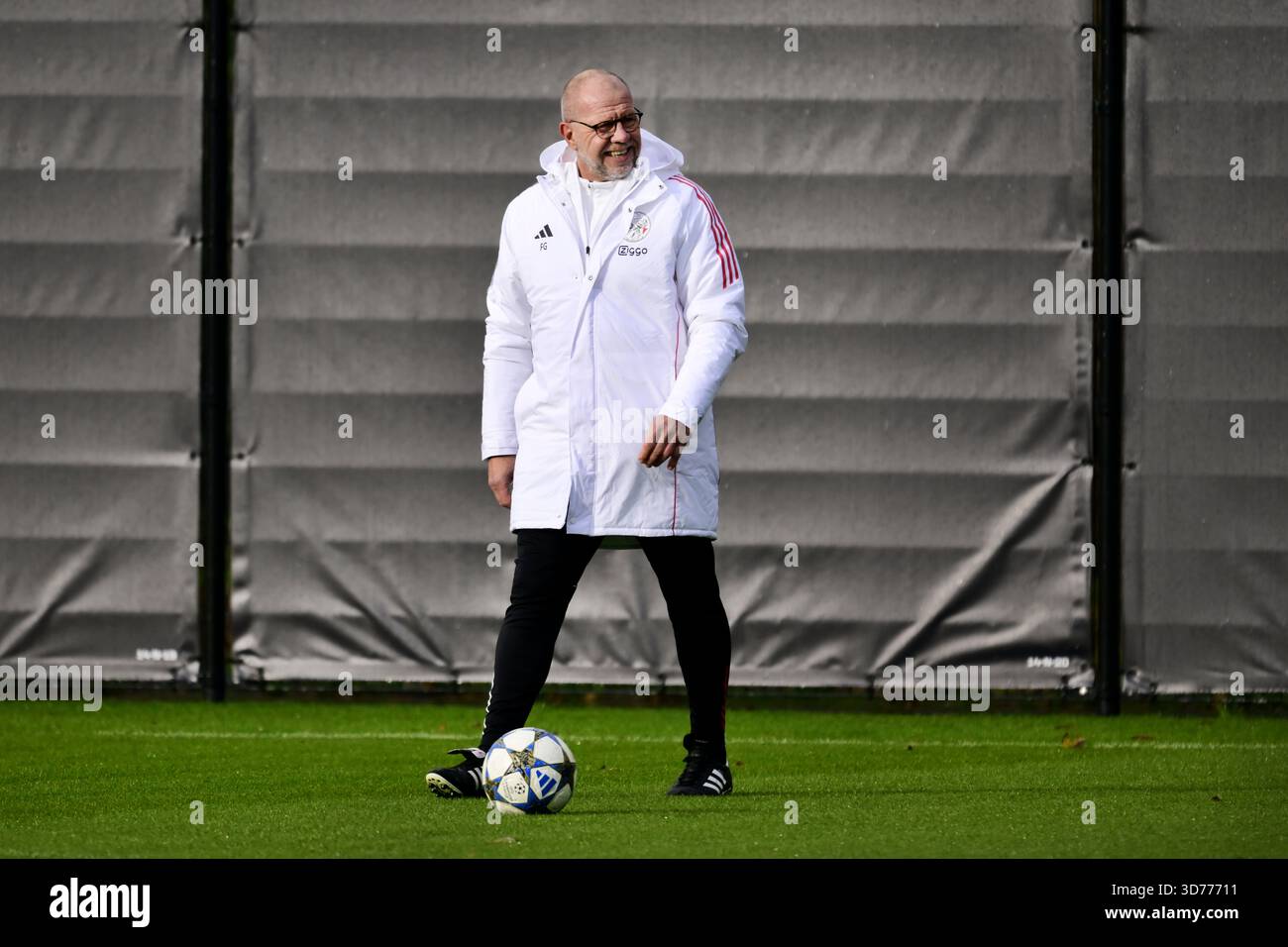 AMSTERDAM - Ajax coach Fred Grim during a training session at the ...