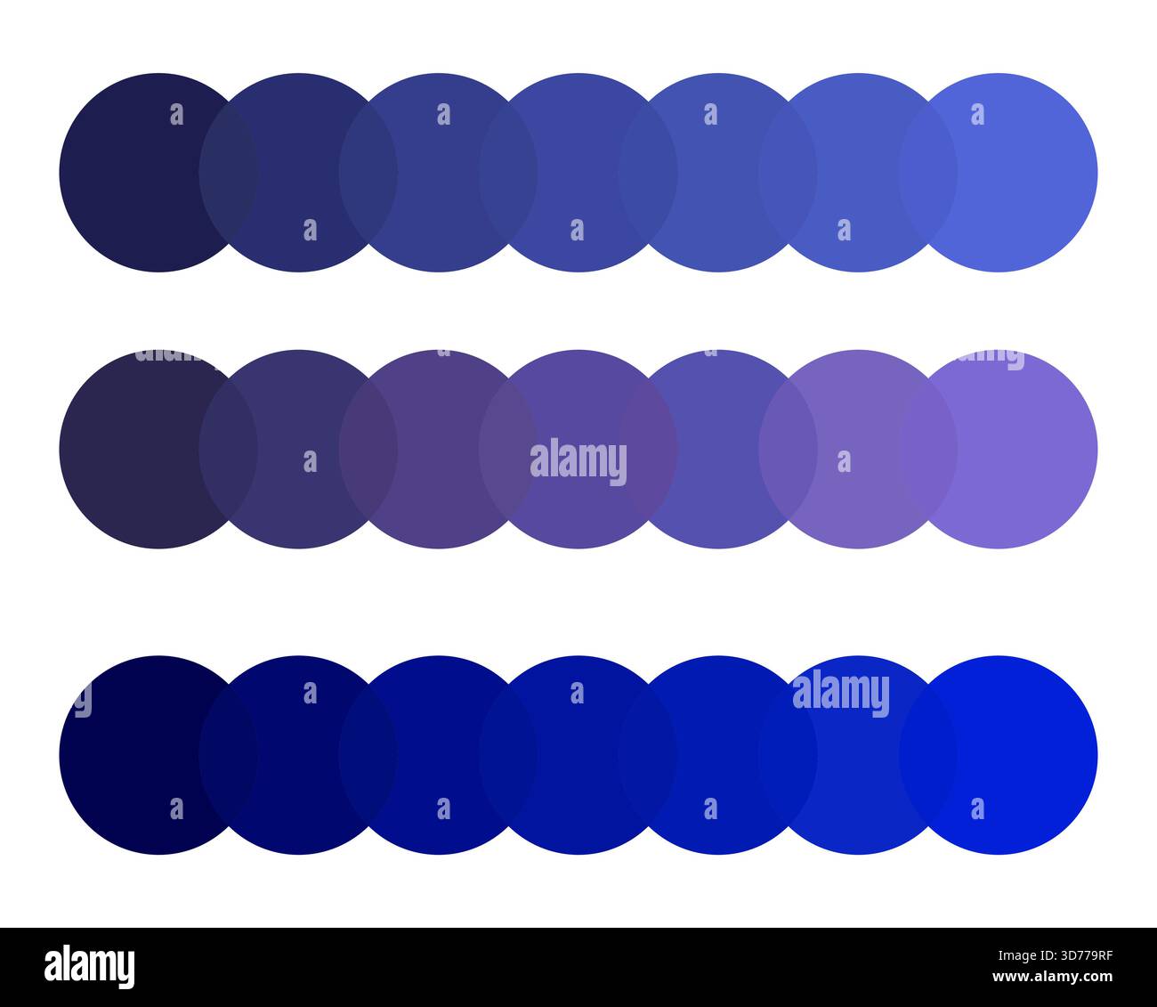 Shades of deep blue Cut Out Stock Images & Pictures - Alamy