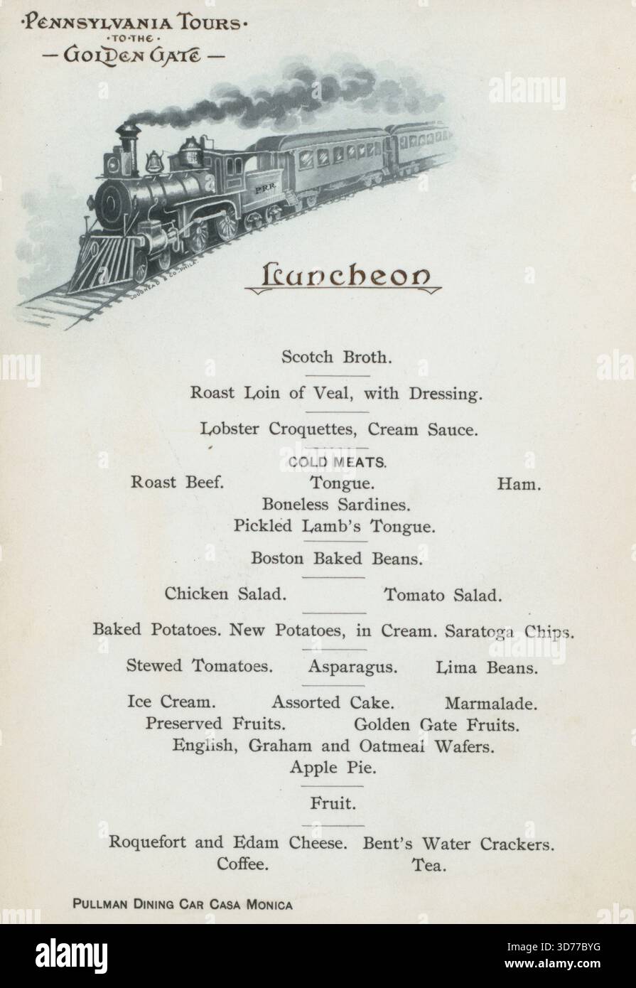 Pullman dining car casa monica hi-res stock photography and images - Alamy