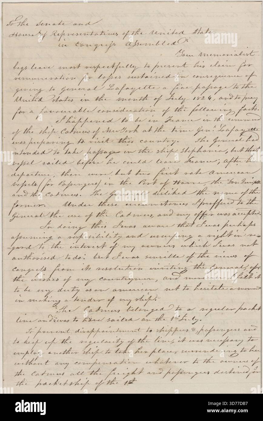 1834 document hi-res stock photography and images - Alamy
