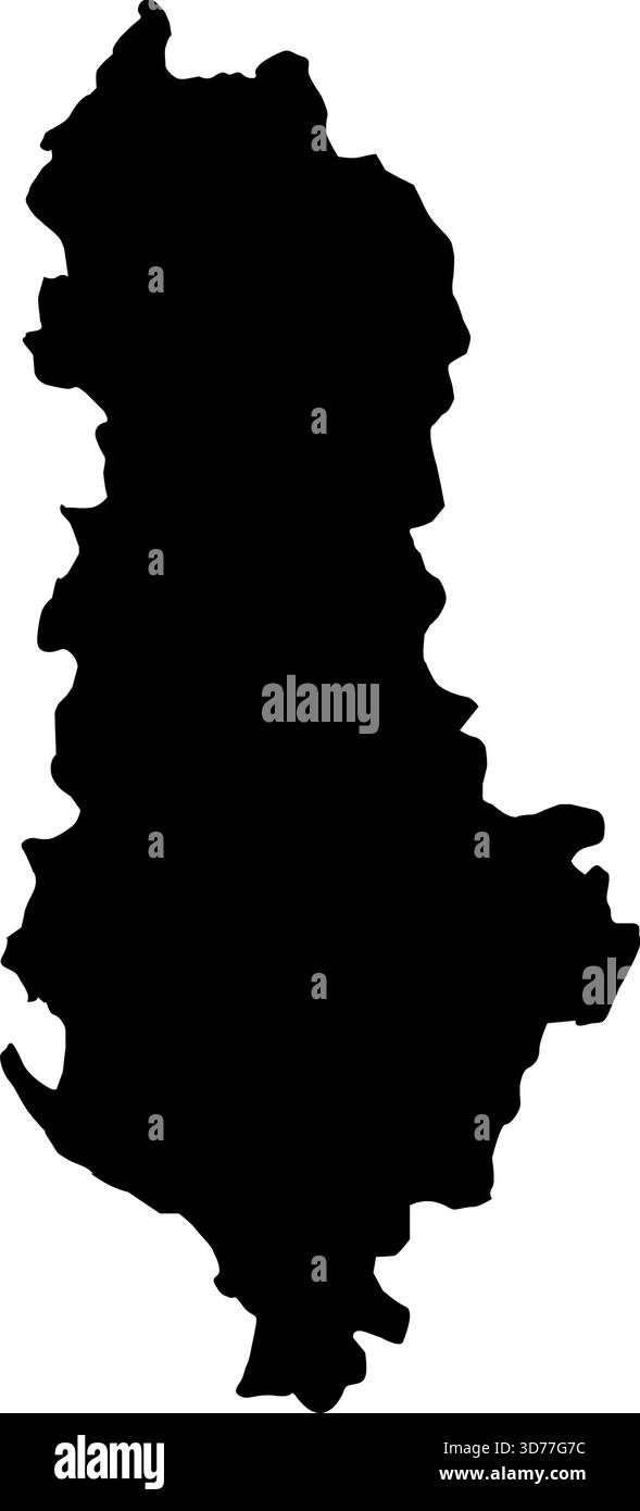 Albania map illustrated in vector on a white background Stock Vector ...
