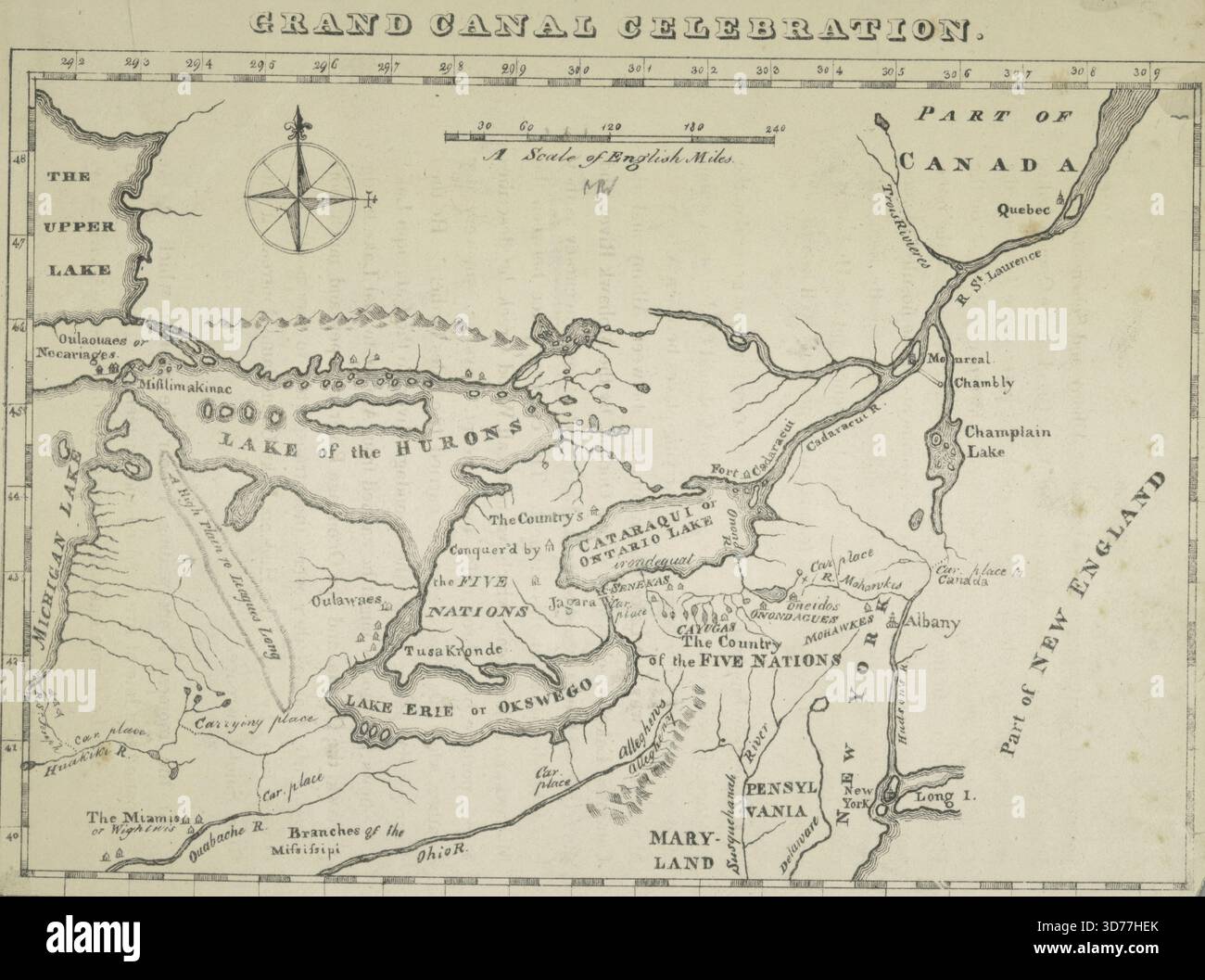 Great lakes region maps early works hi-res stock photography and images ...