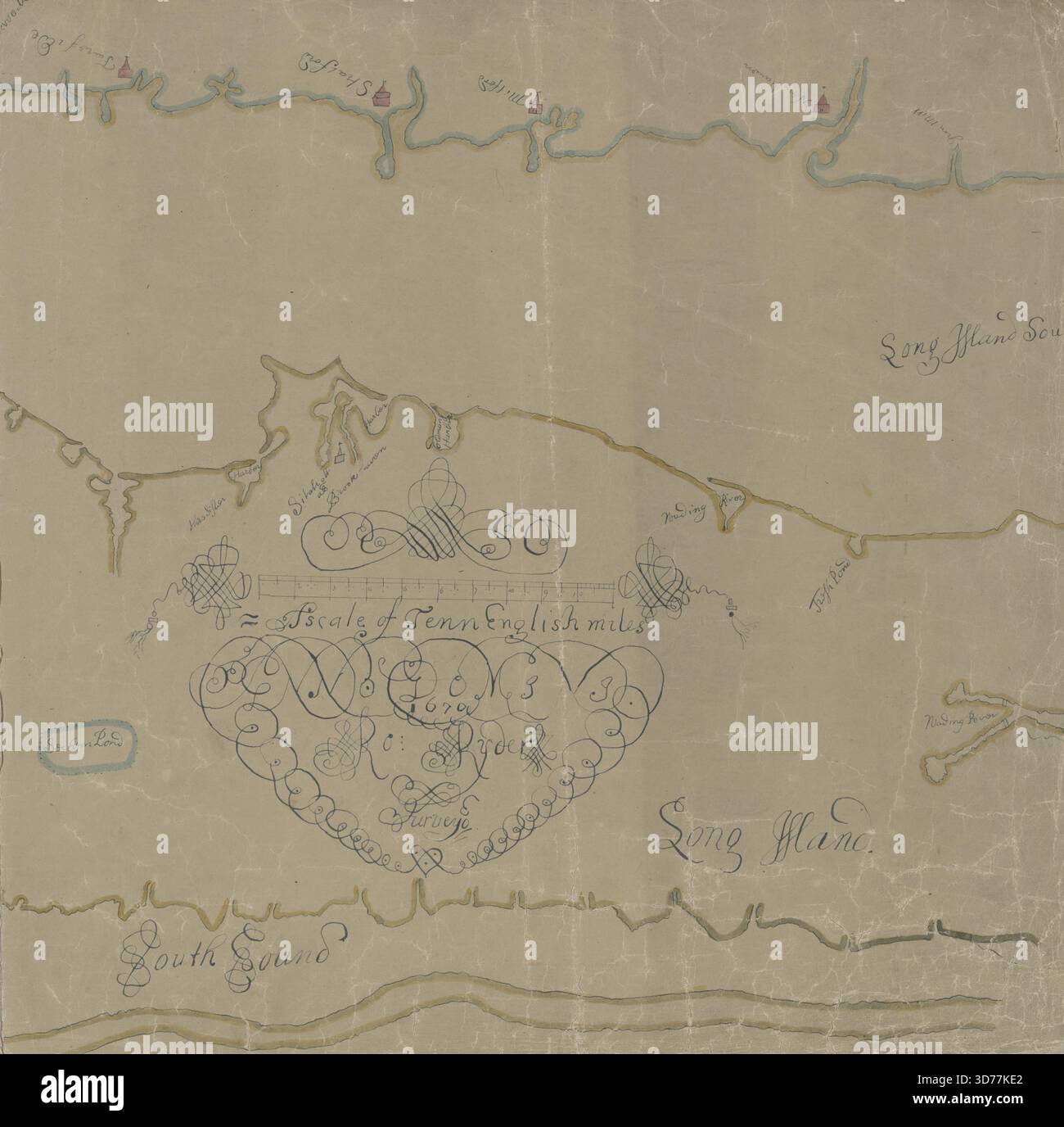 Map of Long Island and adjacent areas of Connecticut, New York, and New ...