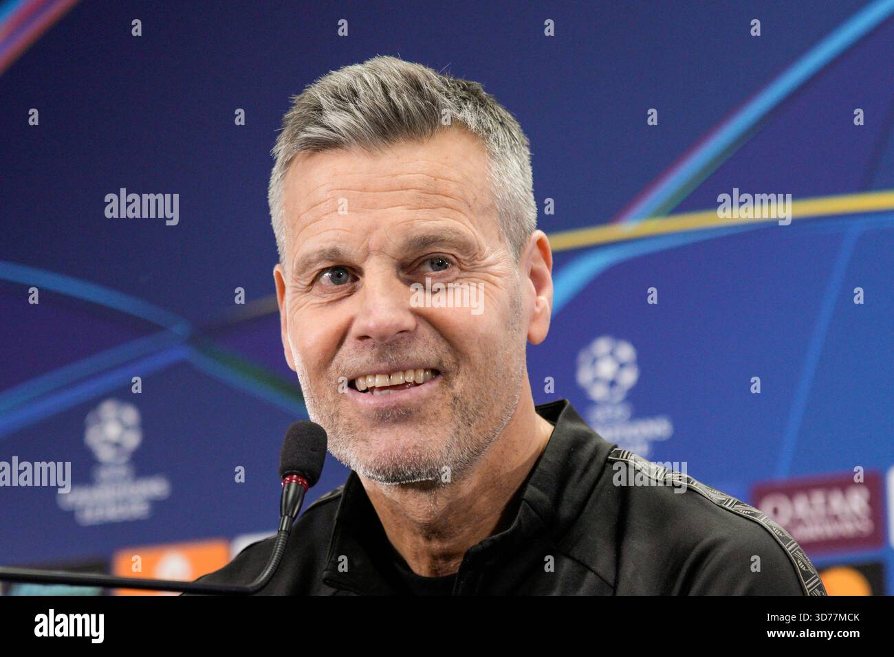 Bodø 20251124. Bodø/Glimts coach Kjetil Knutsen at the press conference ...
