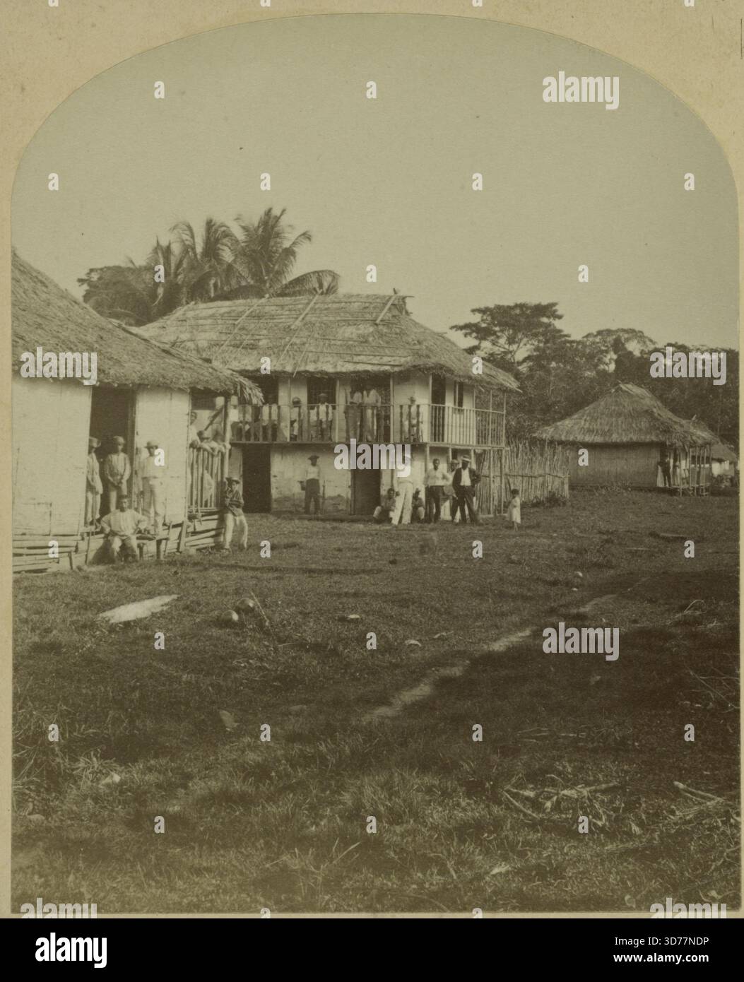 A street scene in Turbo, Colombia, featuring tropical scenery. The ...