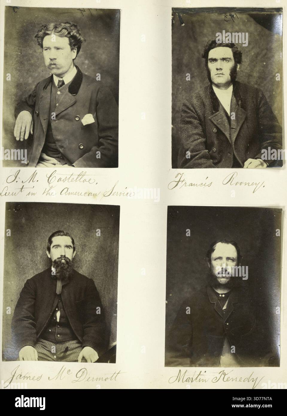 J.M. Costelloe, lieutenant in the American Service; Francis Rooney ...