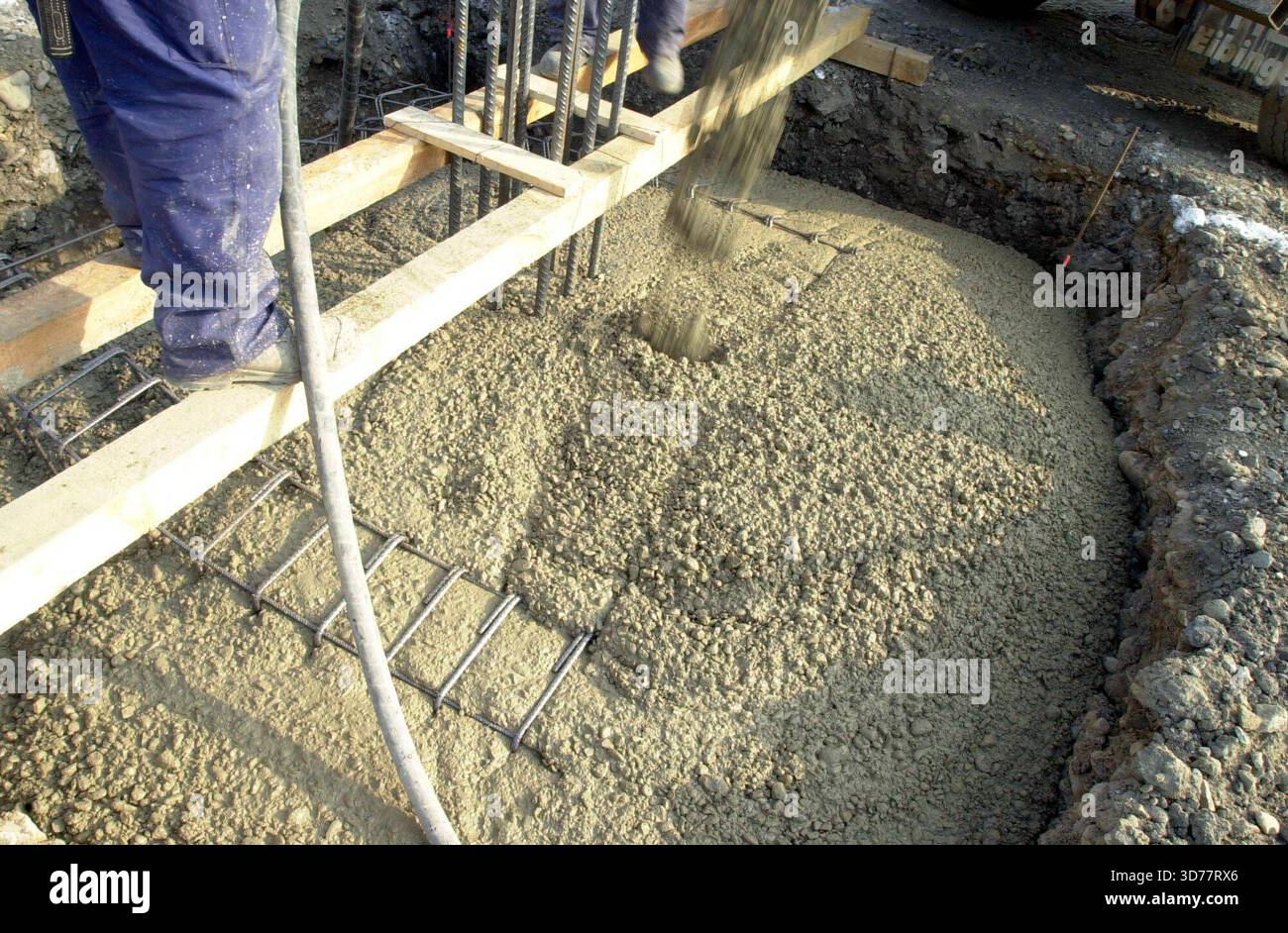 concrete or cement as a building material in construction industry ...