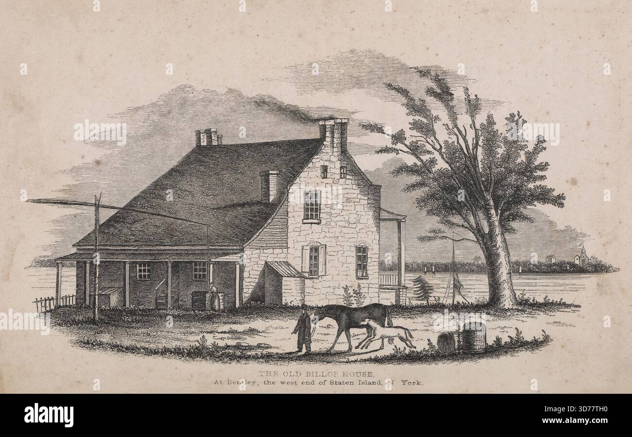The old Billop house, 1846., 1846., New York. Publisher, Robert Sears ...
