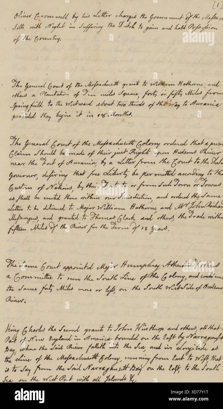 Notes on the history of the boundaries of Massachusetts., 1780 Stock ...