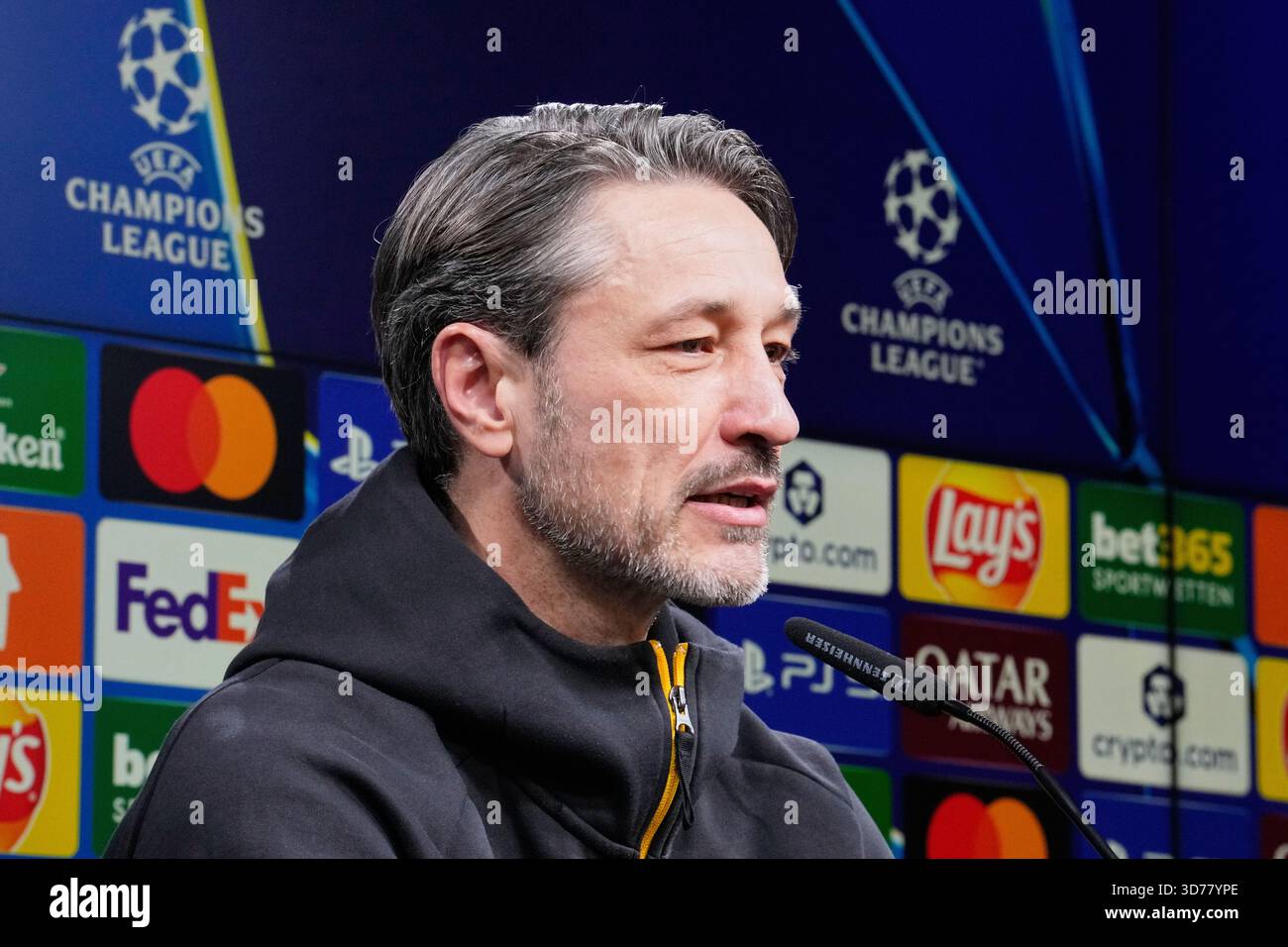 Dortmund's head coach Nico Kovac attends a press conference in Dortmund ...