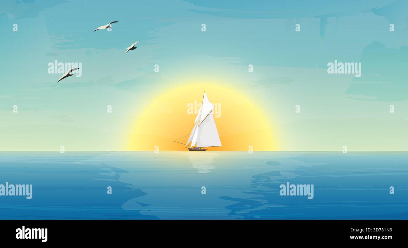 Quiet calm water on background Stock Vector Images - Alamy