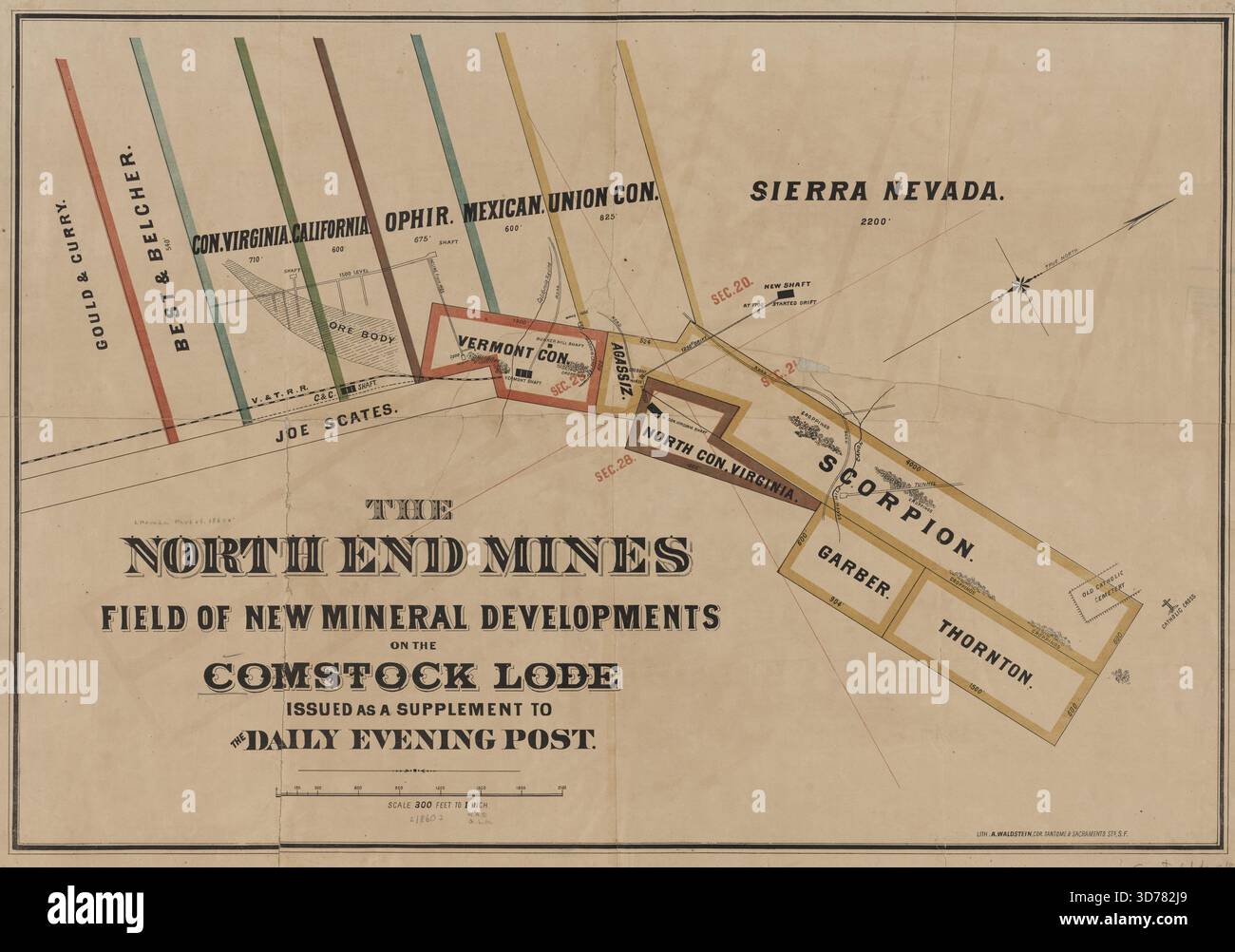 Map of the North End Mines, depicting new mineral developments on the ...