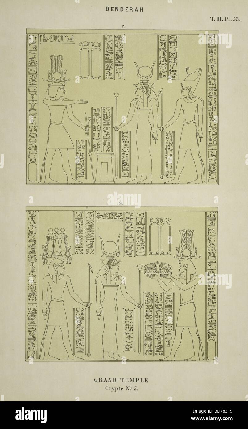 Denderah. Grand temple. Crypte no. 5., Paris, Publisher, A. Franck and ...