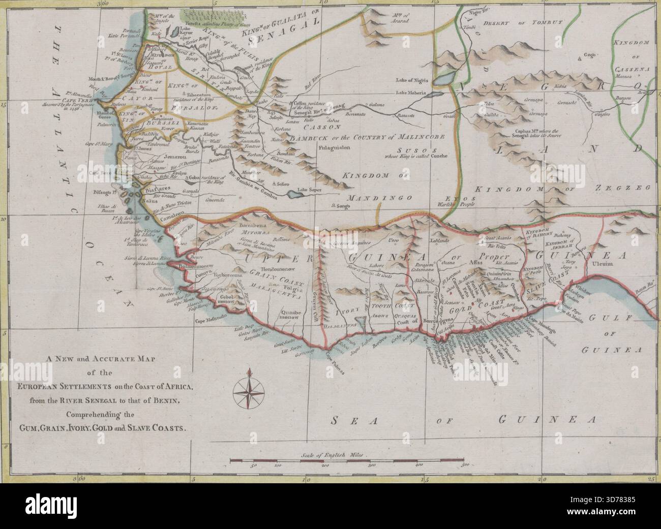 A new and accurate map of the European settlements on the coast of ...