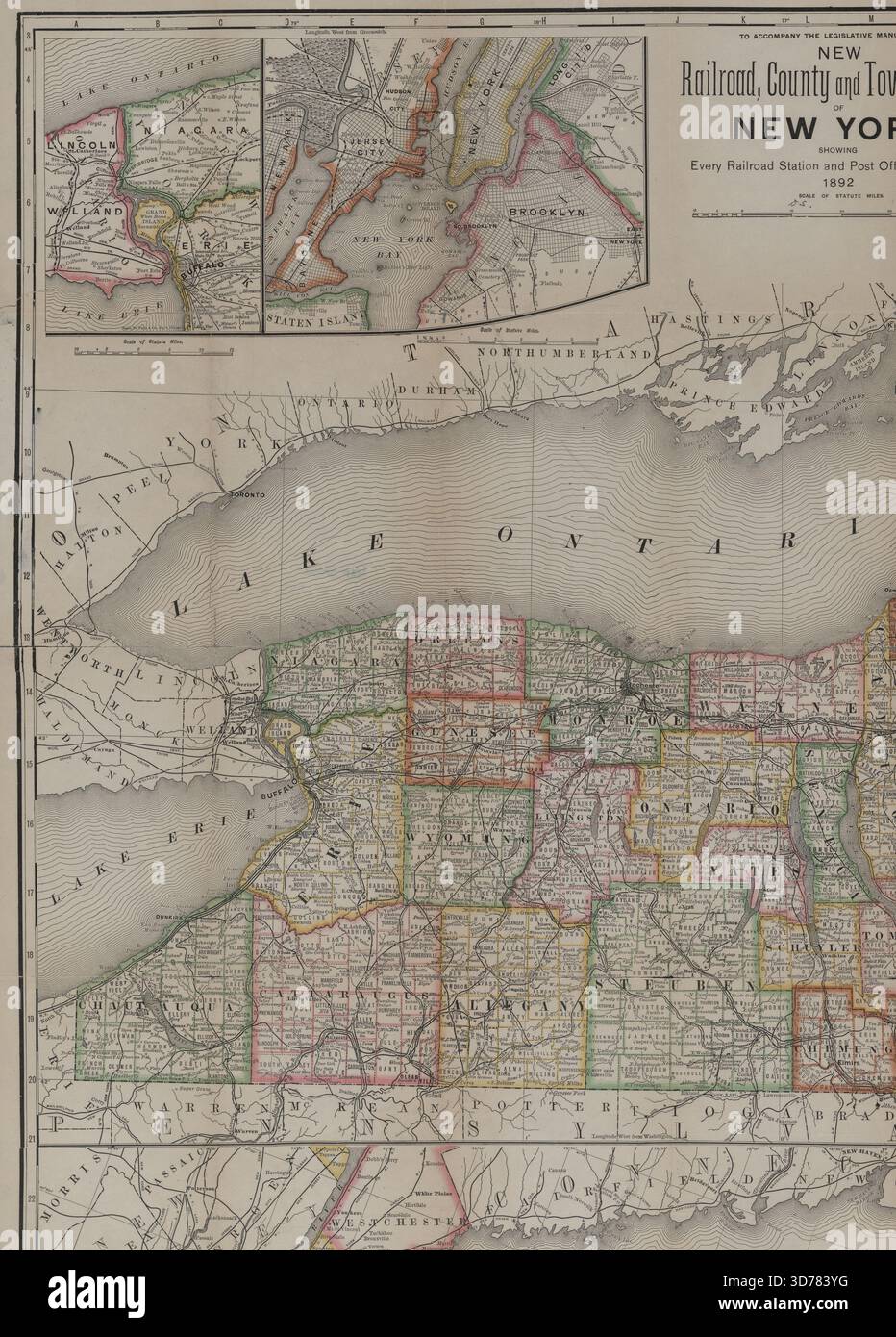 New york showing every railroad station hi-res stock photography and ...