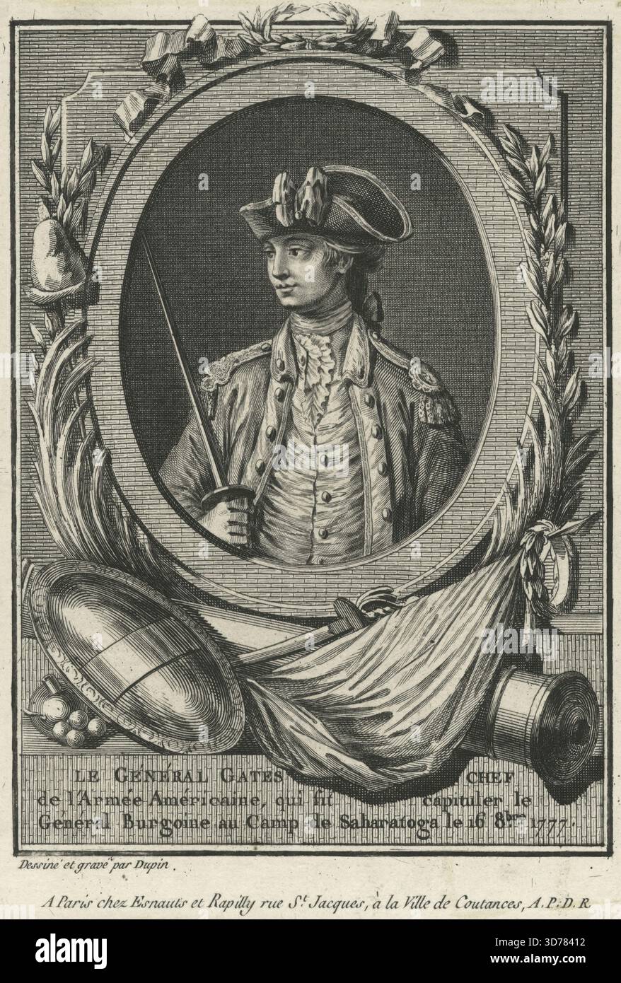 General Gates, commander of the American army, who forced General ...