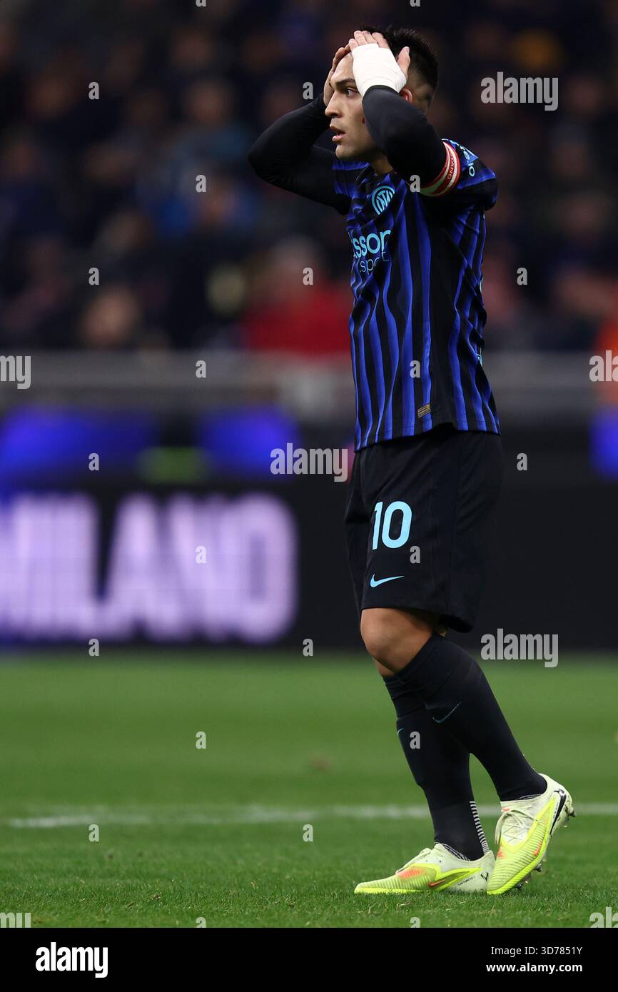 Lautaro Martinez of Fc Internazionale looks dejected during the Serie A match beetween Fc ...