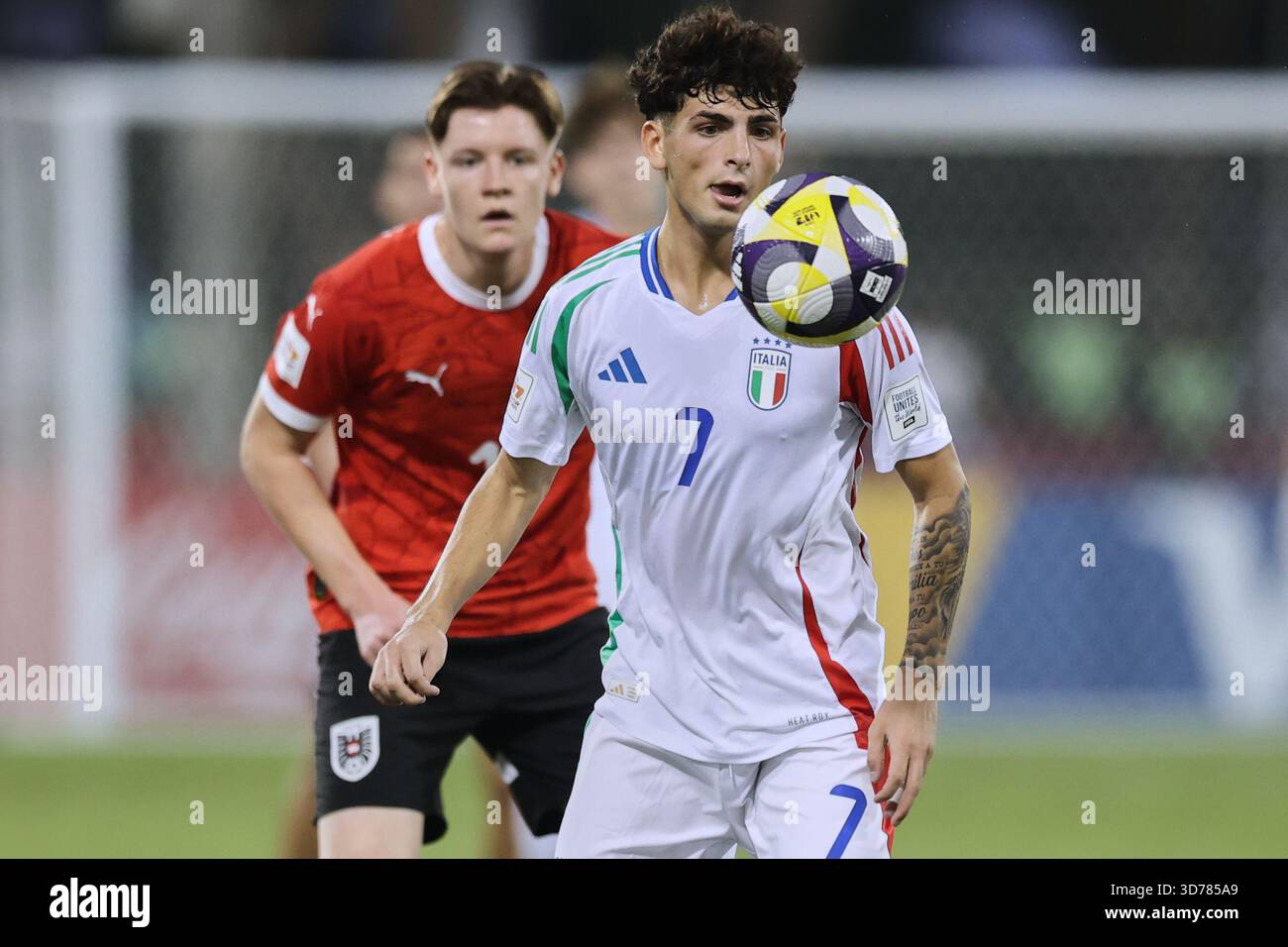 Italy's Andrea Luongo views for the ball during the FIFA U17 World Cup ...