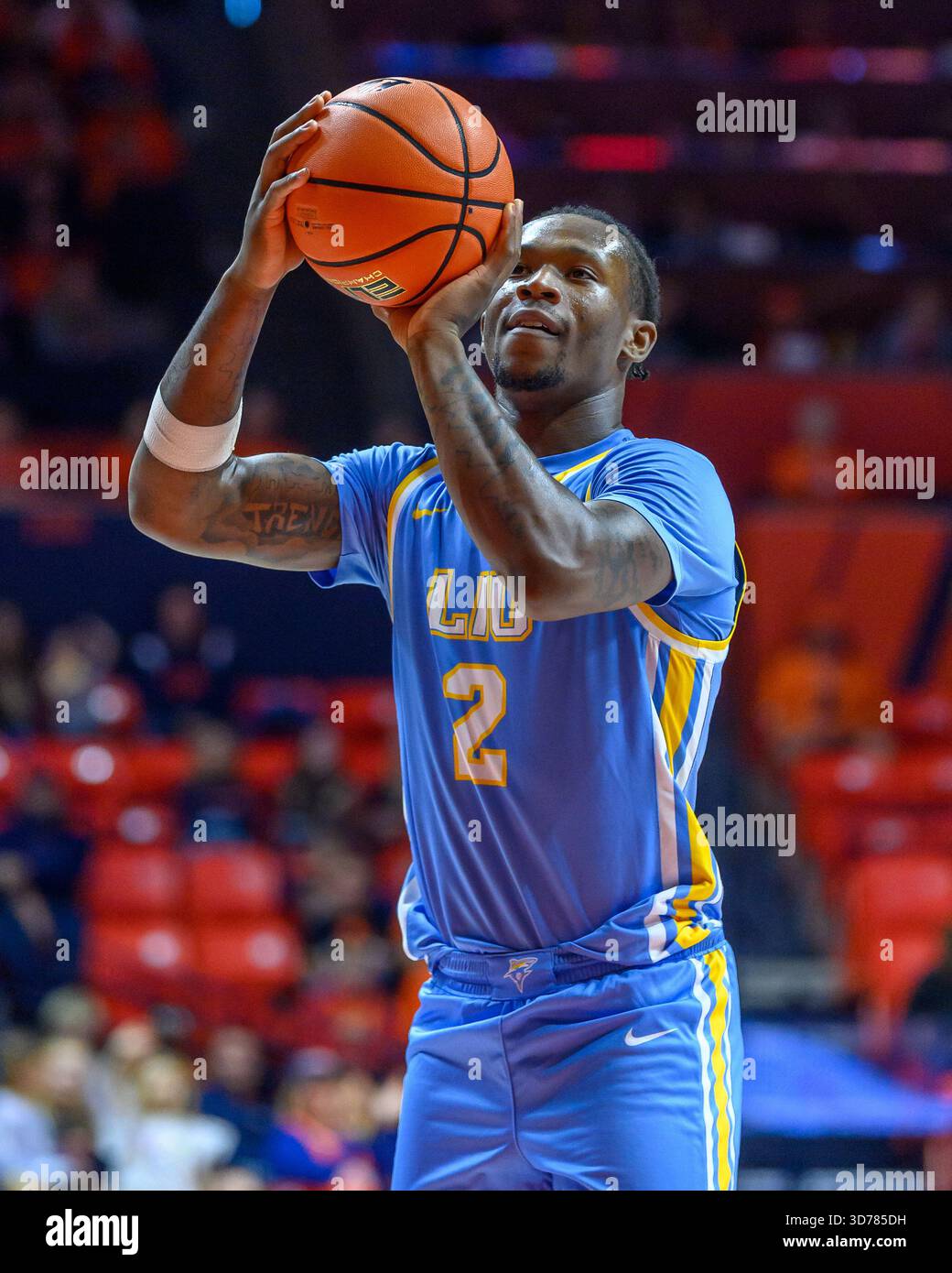 Long Island's Greg Gordon during an NCAA college basketball game ...