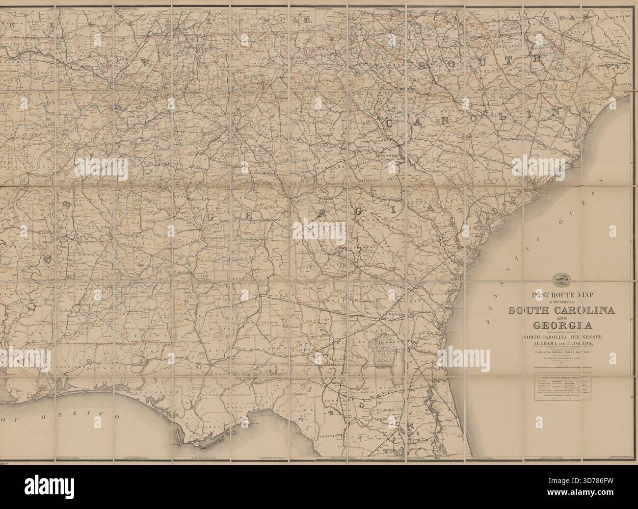 Map displays post offices hi-res stock photography and images - Alamy