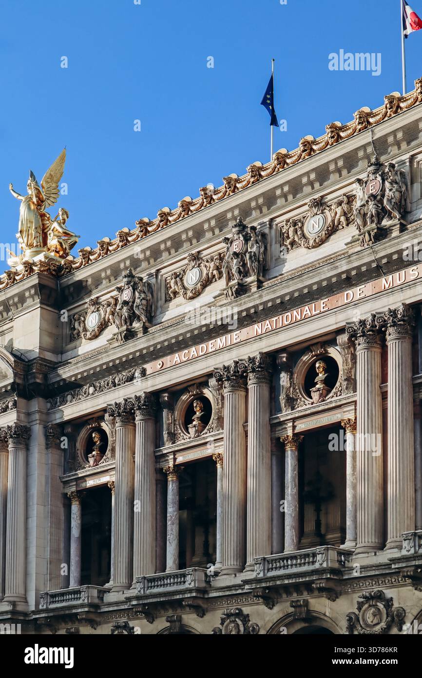 Facade of the famous Opera Garnier in central Paris Stock Photo - Alamy
