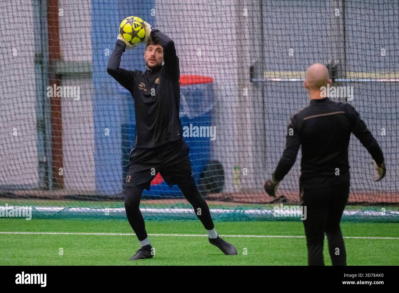 Bodø 20251124. Nikita Haikin at the training for Bodø/Glimt in ...