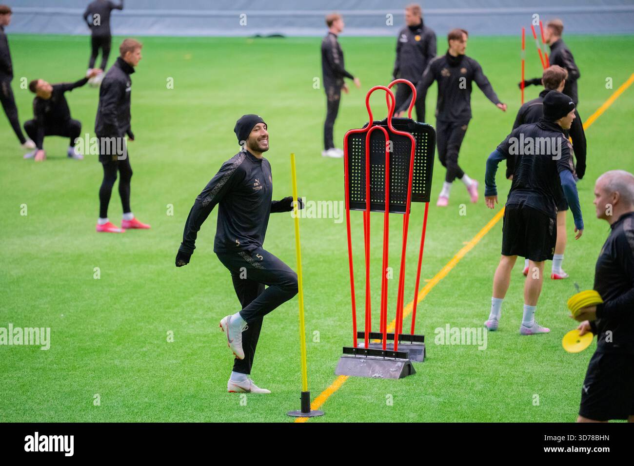 Bodø 20251124. Haitam Aleesami at the training of Bodø/Glimt in ...