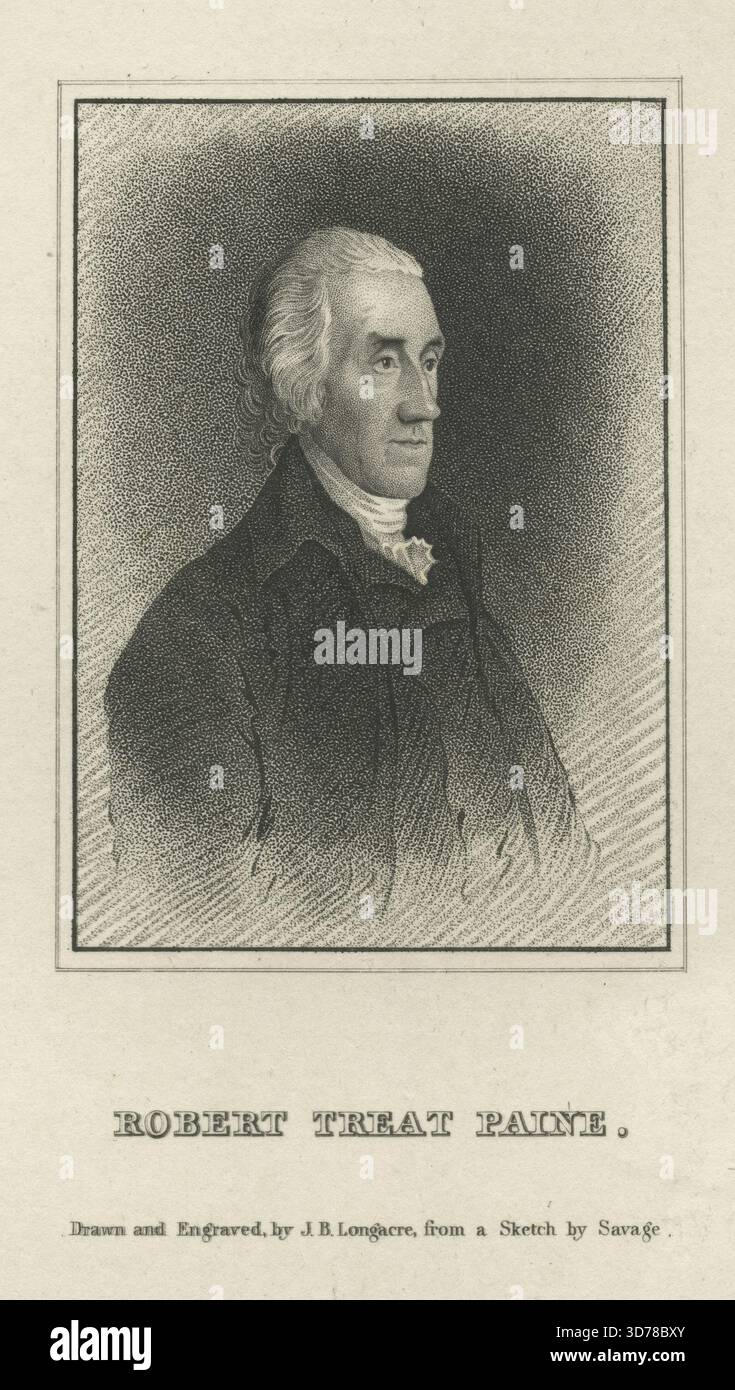 Robert Treat Paine, 1777-1890, by Edward Savage (1761-1817 Stock Photo ...