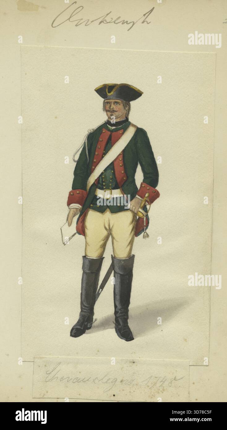 Chevaux legers 1748, 1910, Amsterdam, 1741 - 1756, Military uniforms ...